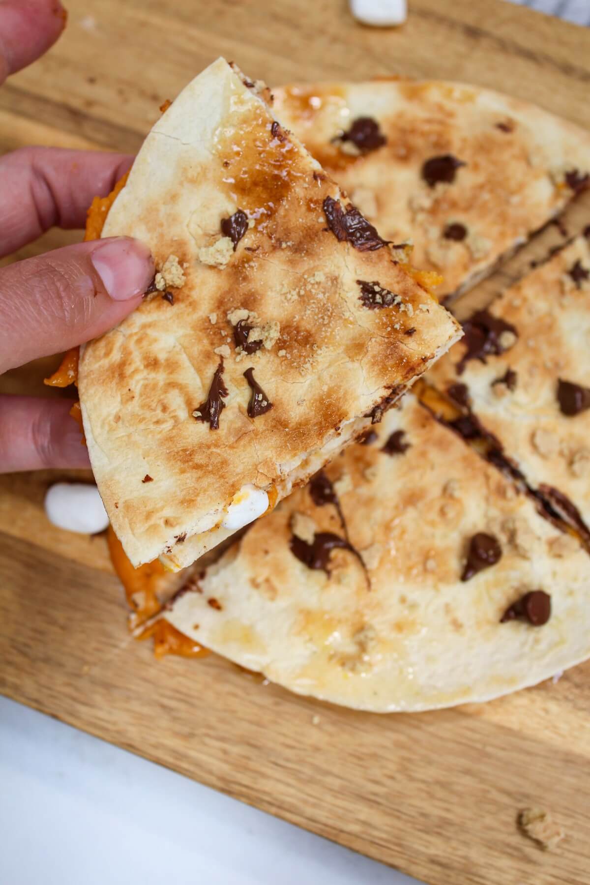 S'mores Sweetpotato Quesadilla - North Carolina Sweetpotatoes