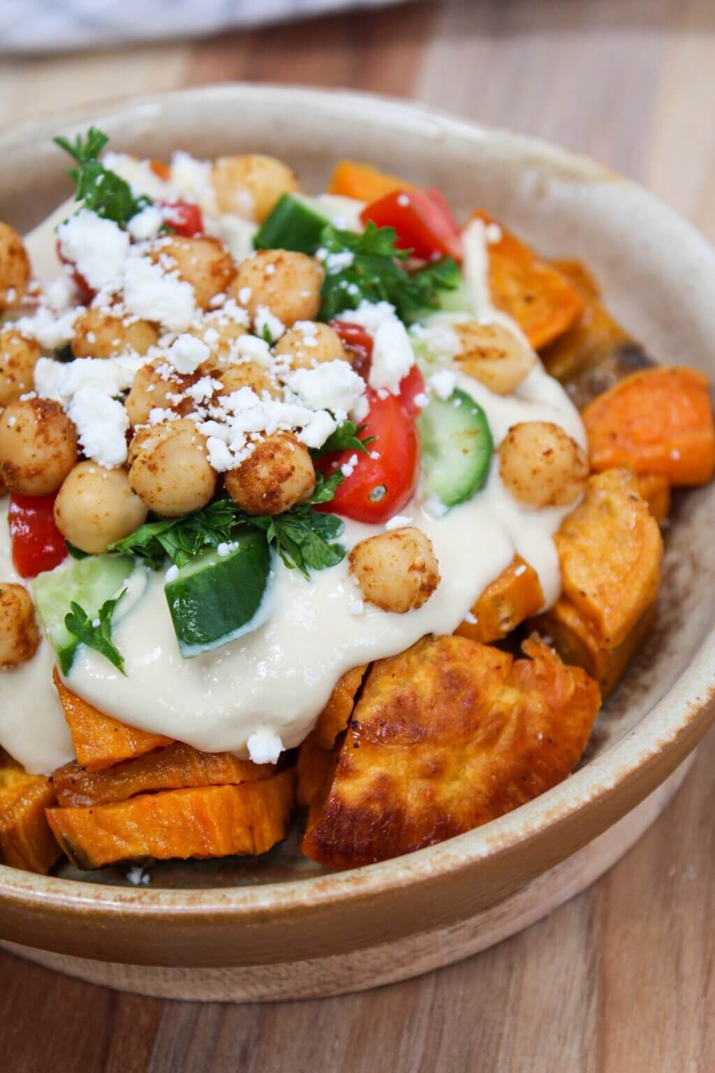 Mediterranean Sweetpotato Bowl - North Carolina Sweetpotatoes